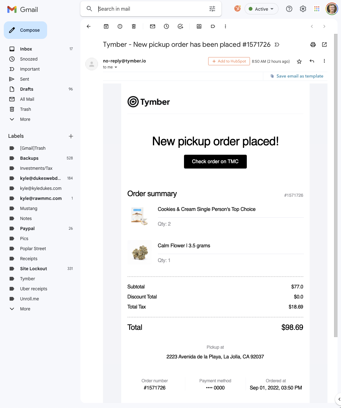 ECOM | Enable admin order notifications